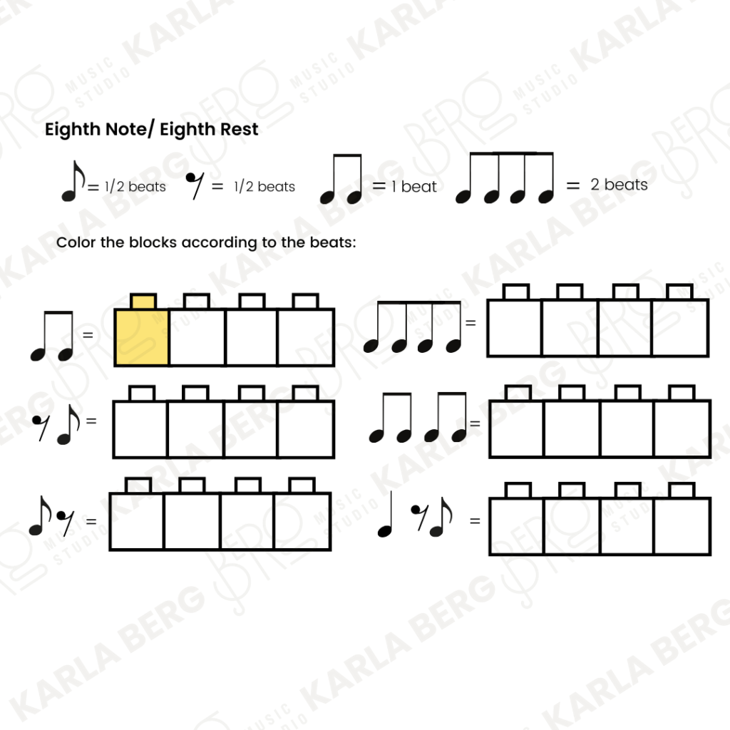 24 Music Worksheets ( Do Re Mi) - Berg Music Studio
