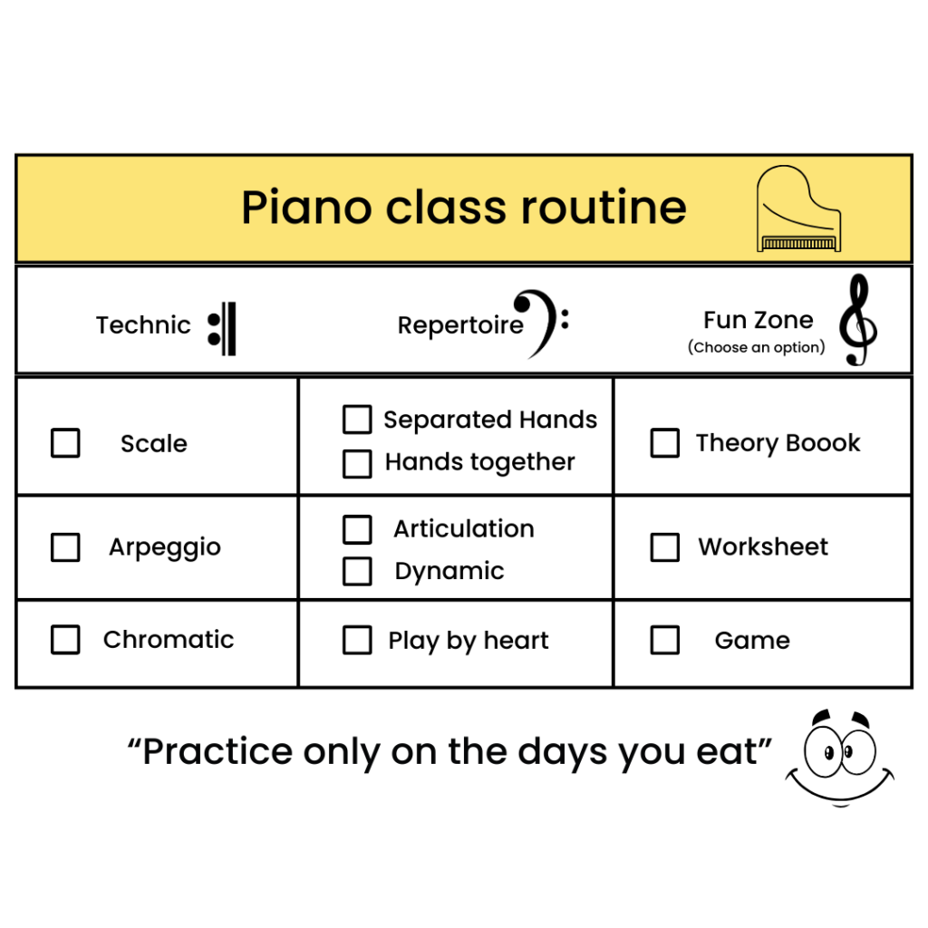 Piano Class Routine (free download ) - Berg Music Studio